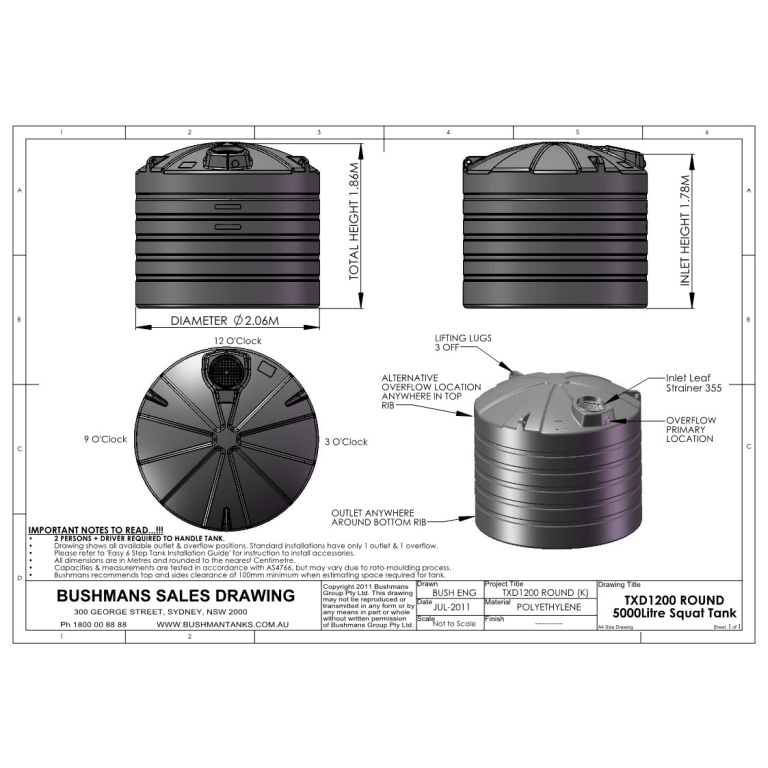 5,000 Litre Diesel Tank - (Inc delivery zones) | Get Tanked Water Tanks